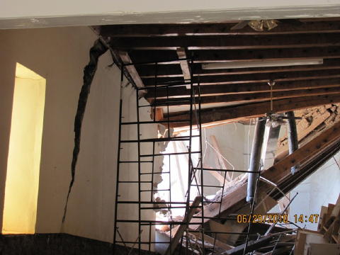 Damaged Ceiling